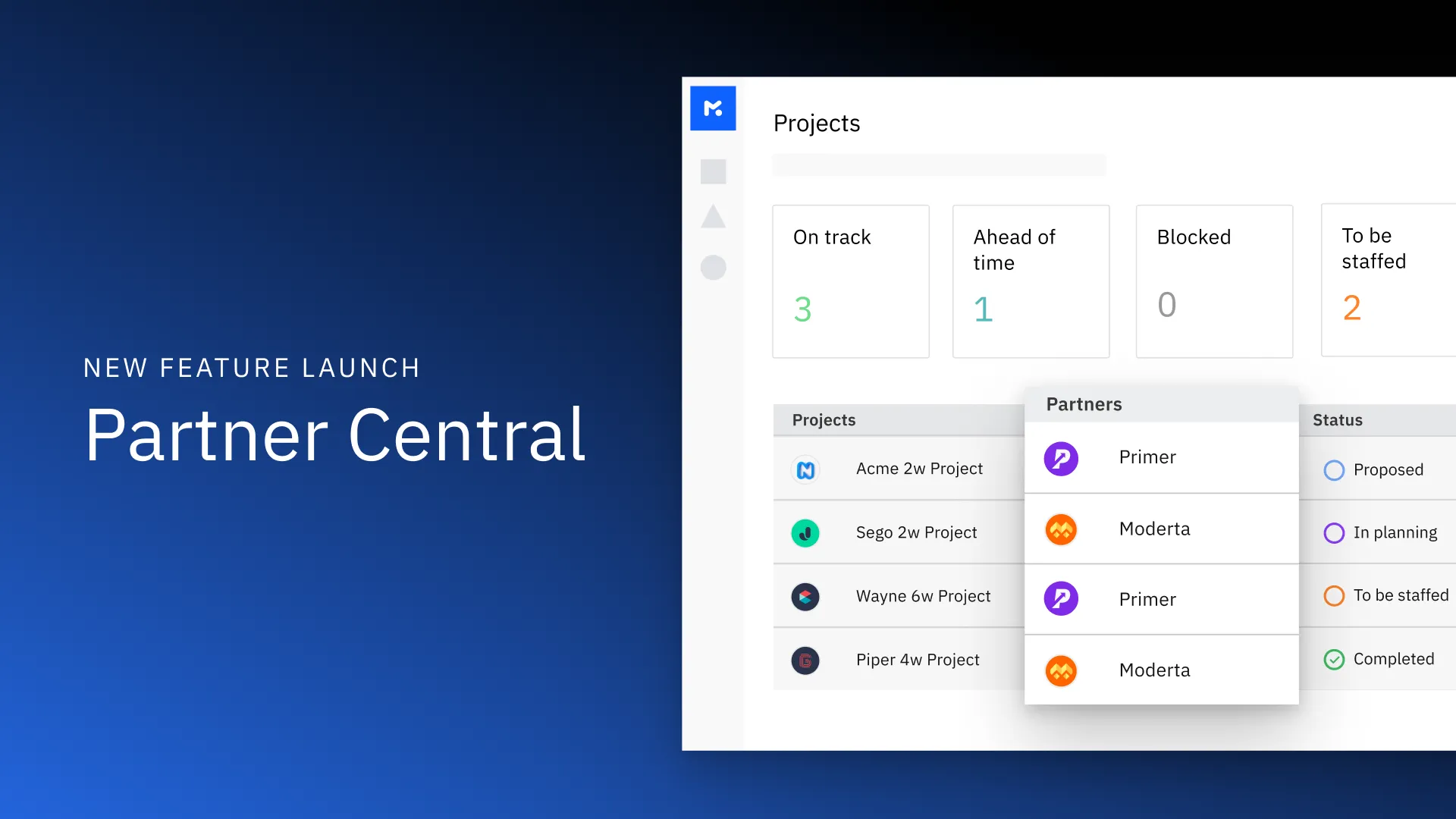 Partner Central on Rocketlane for multi-company projects